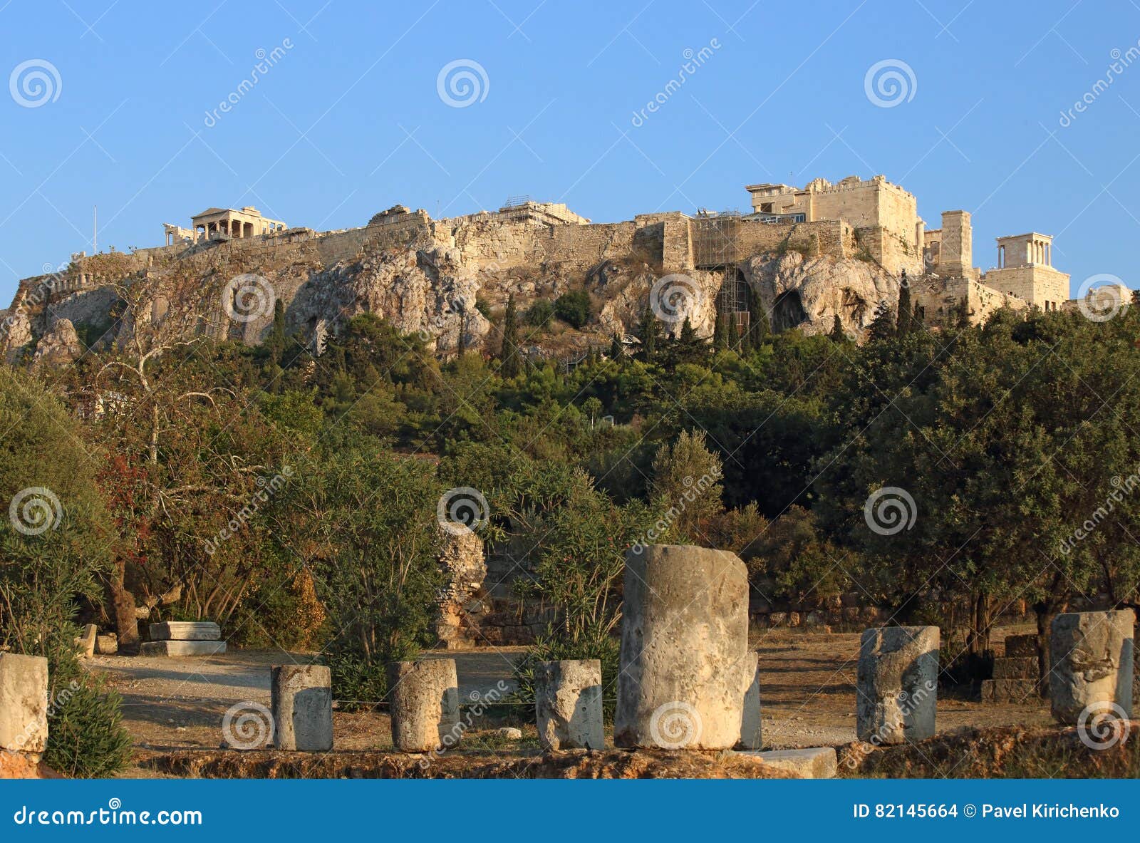 Athens Acropolis view stock photo. Image of acropolis - 82145664