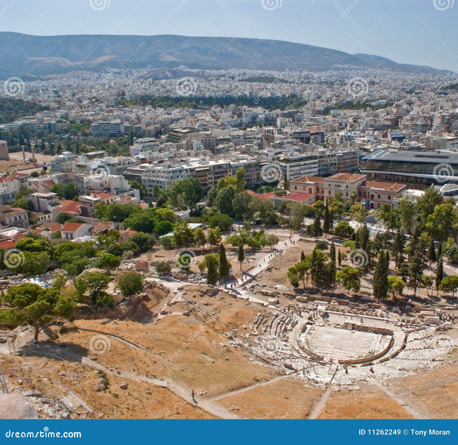 Athens Amphitheater stock image. Image of hills, city - 11262249