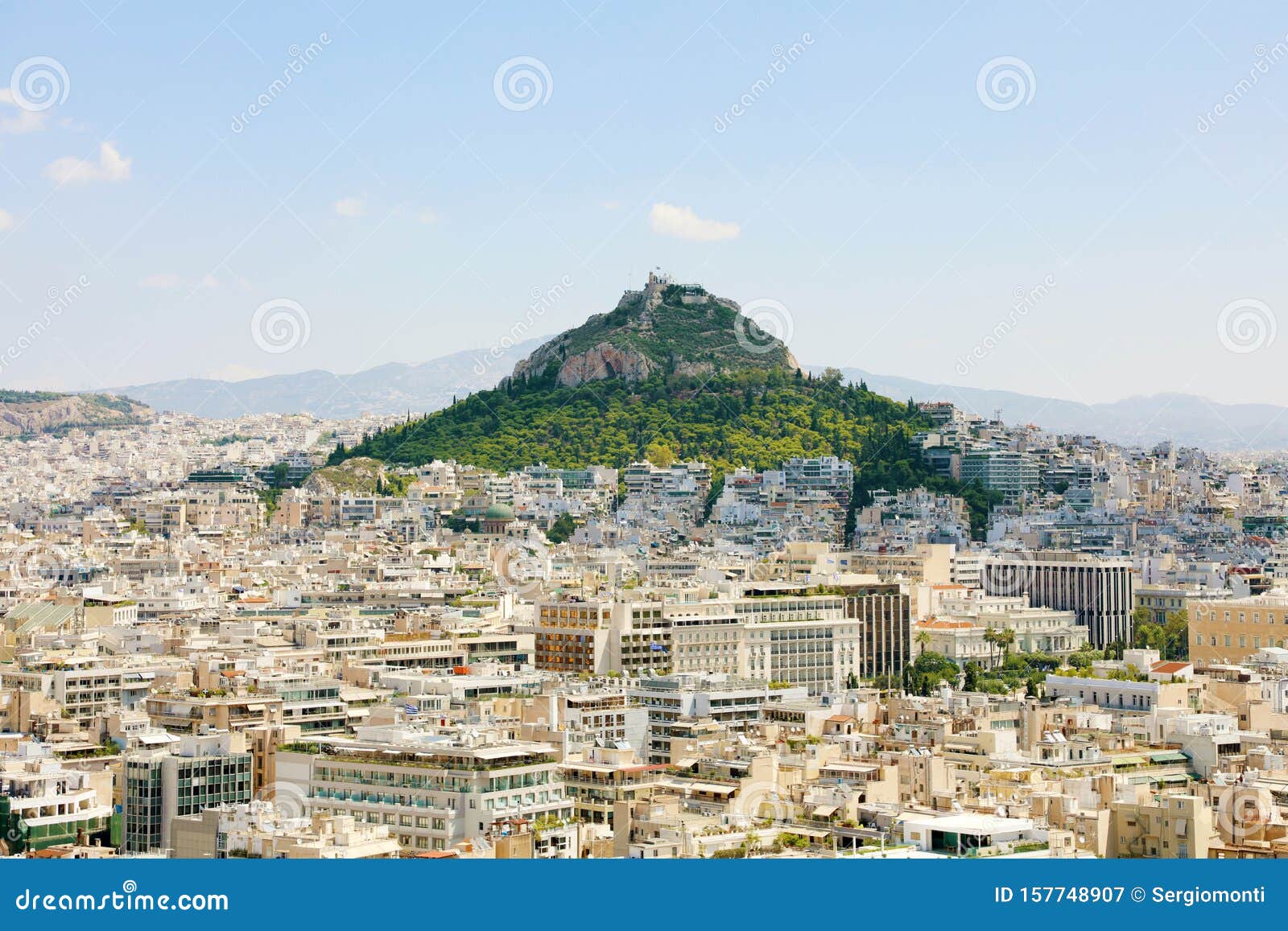 Athens Cityscape from Acropolis, Greece Stock Image - Image of attica ...
