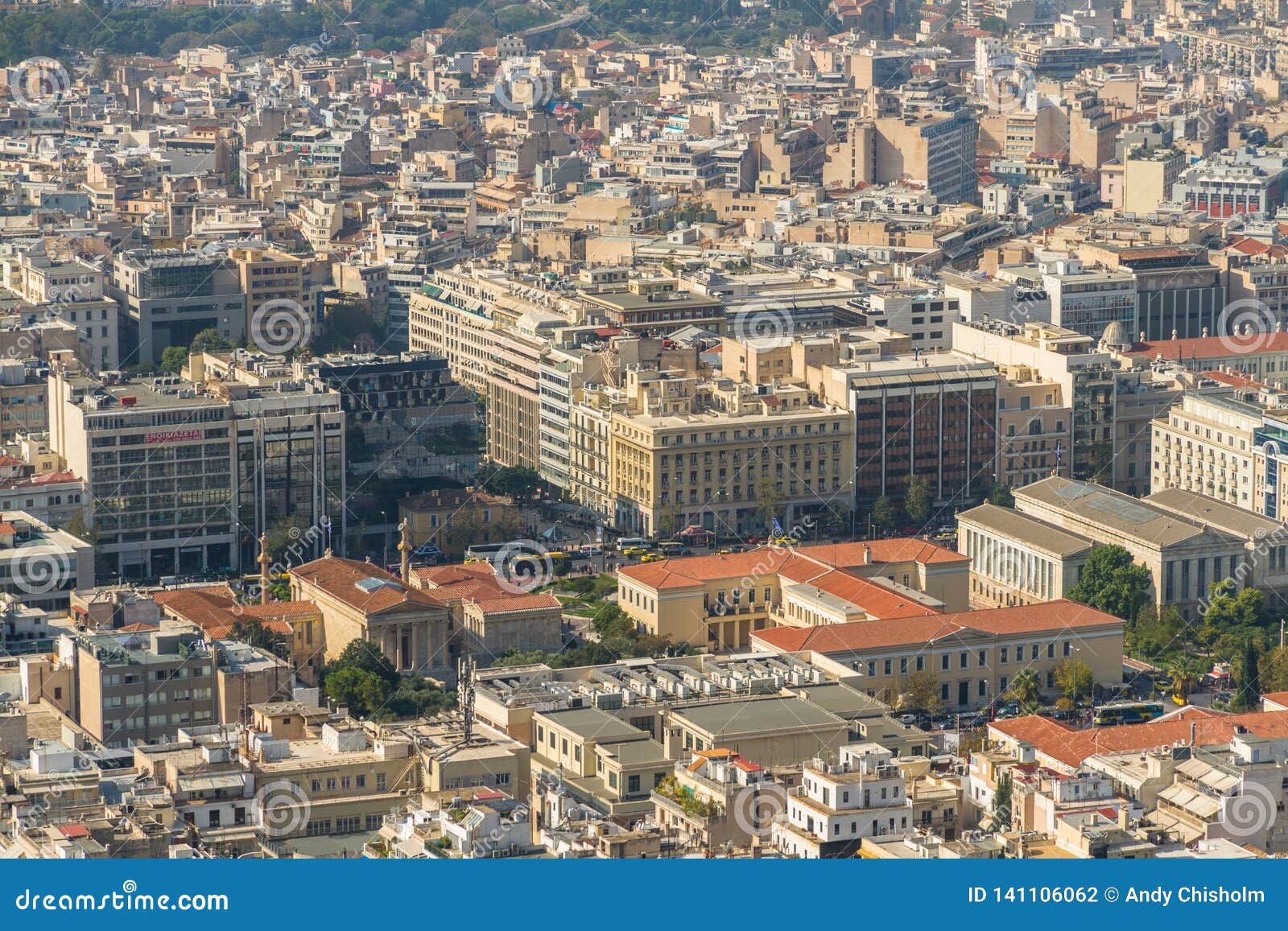 Athens cityscape editorial photography. Image of city - 141106062