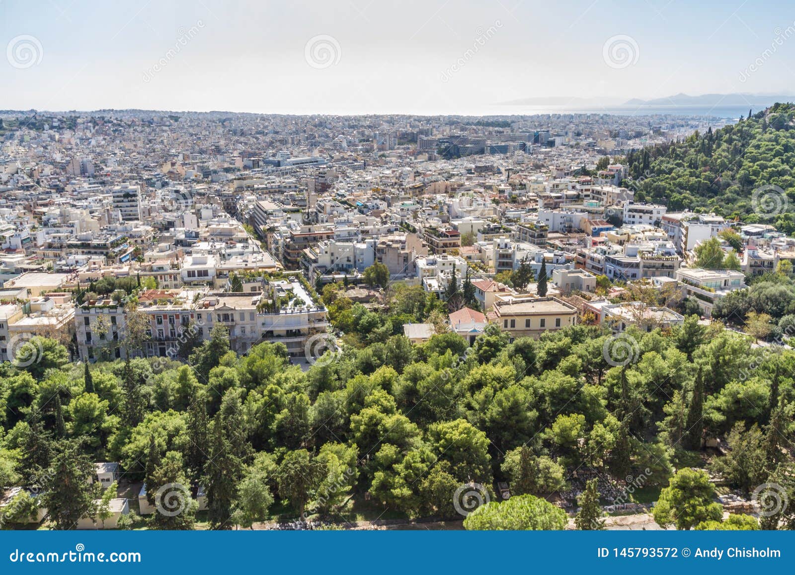 Athens cityscape stock photo. Image of panoramic, athens - 145793572