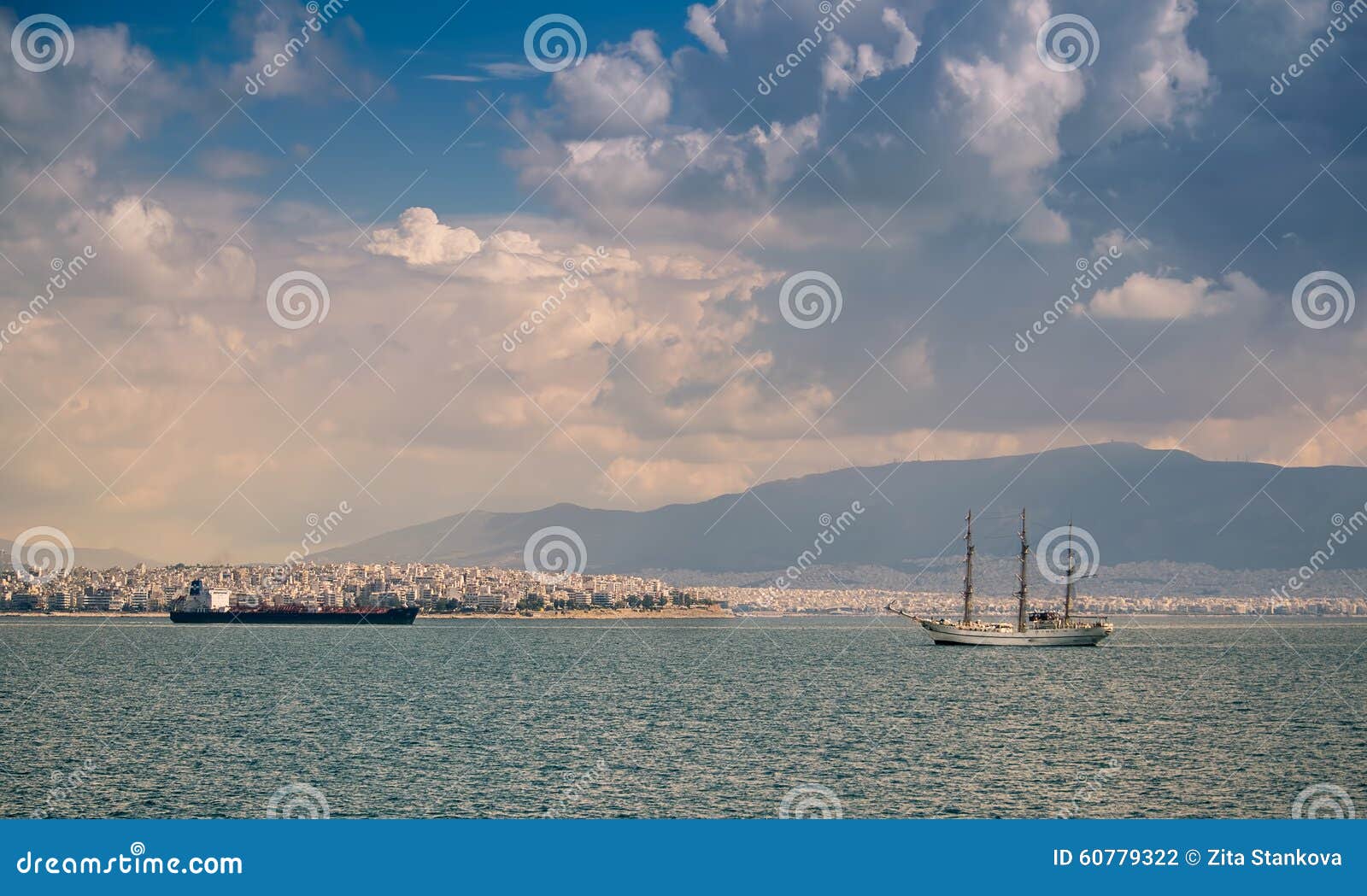 Athens coastline stock photo. Image of nature, white - 60779322