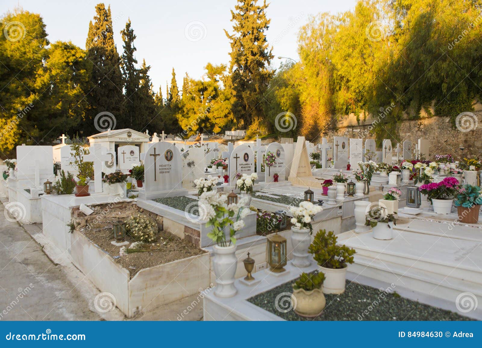 Funeral Architecture on the First Cemetery of Athens Editorial Image ...