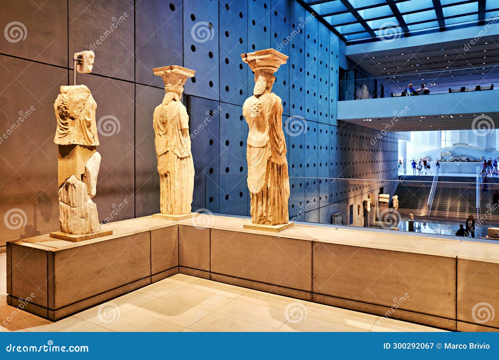 Athens Greece. the Acropolis Museum Caryatids Editorial Photography ...