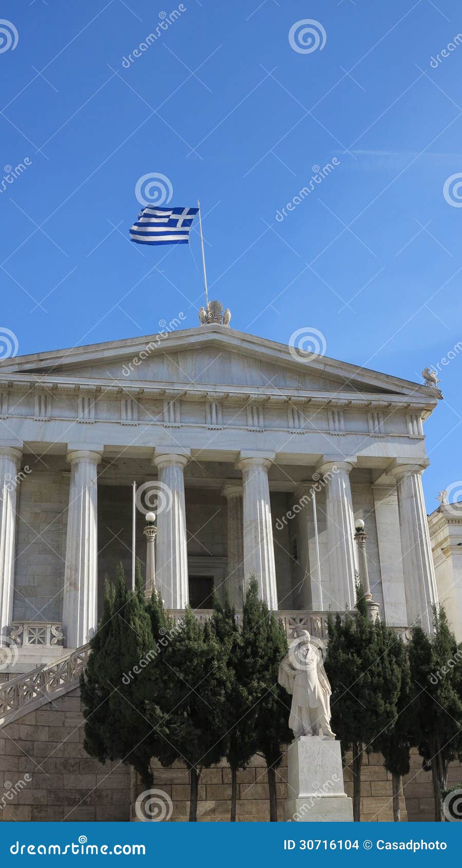 Athens, greece stock photo. Image of classic, library - 30716104