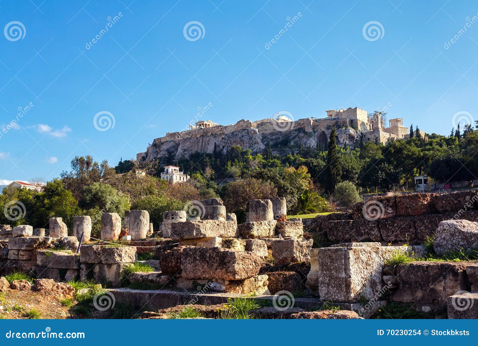 Athens Greece stock photo. Image of attraction, marble - 70230254