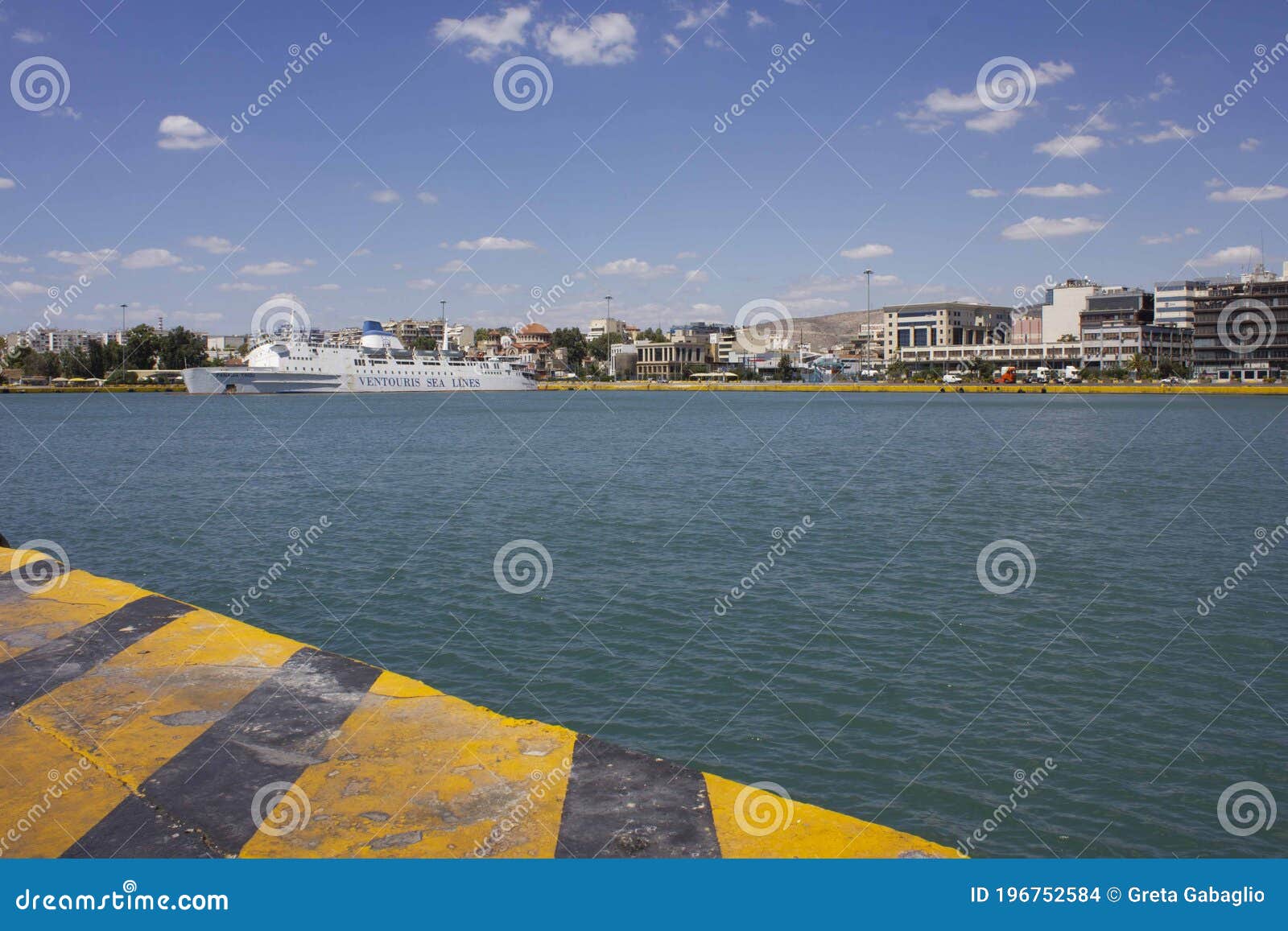 Day view of Athens harbour stock photo. Image of greece - 196752584