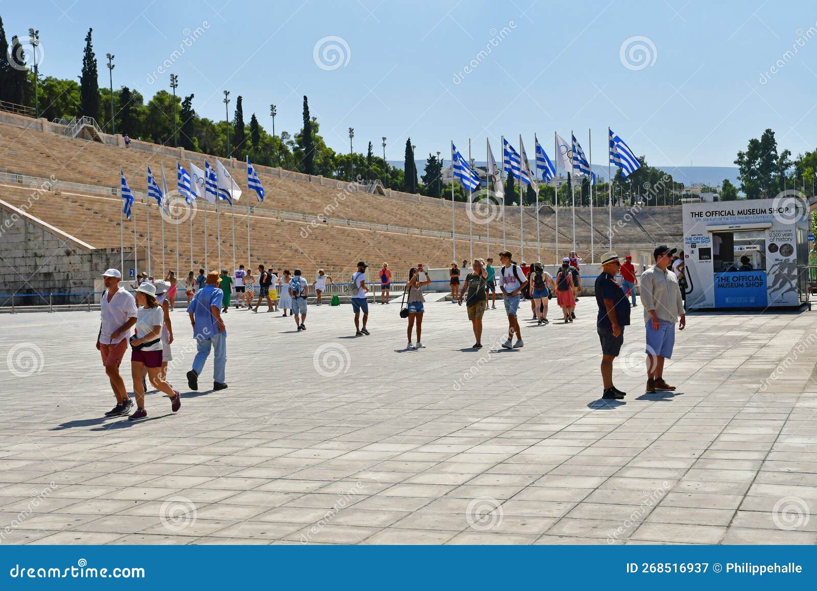 Athens Greece - August 29 2022 : Panathenaic Stadium Editorial ...