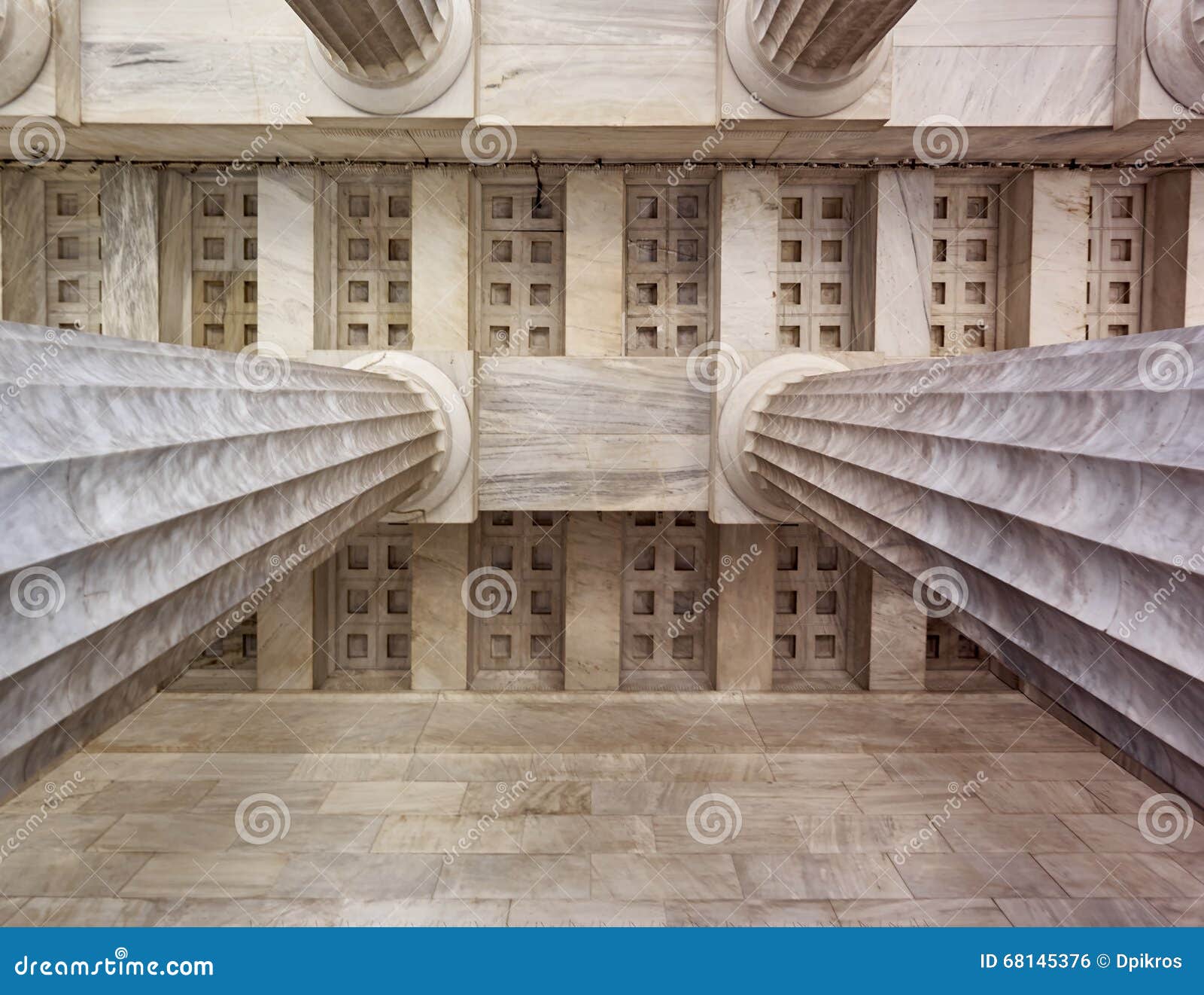 Athens Greece, Ceiling of the National Library Stock Photo - Image of ...