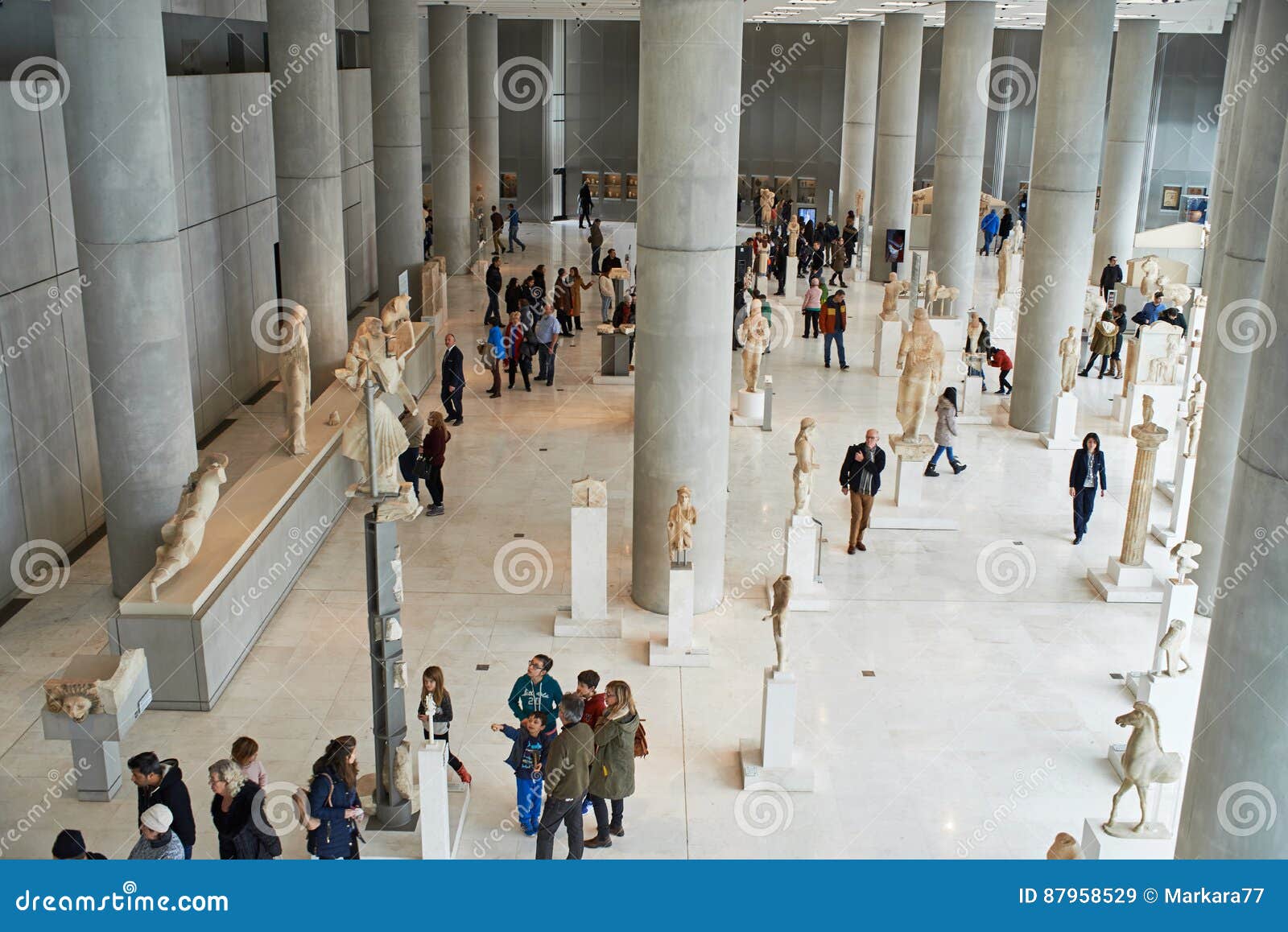 ATHENS, GREECE - DECEMBER 30, 2016: Interior View of the Acropolis ...