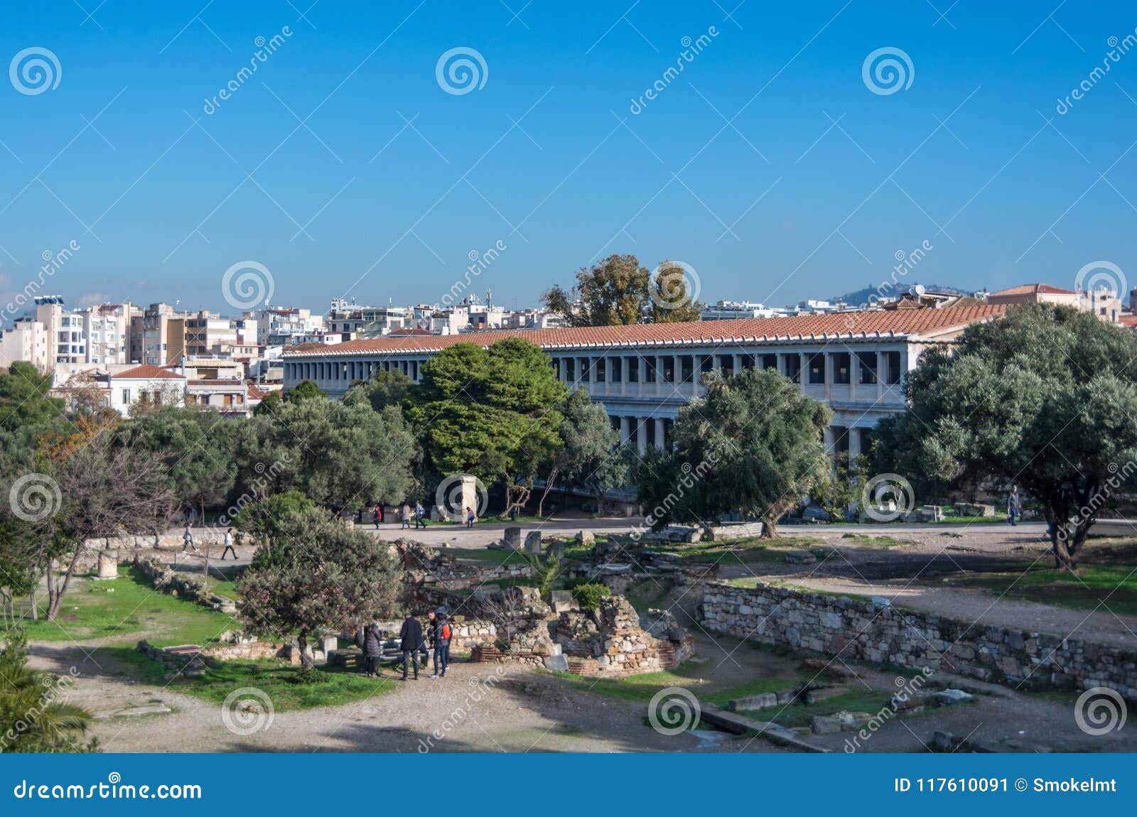 Stoa of Attalos, Ancient Agora in Athens, Greece Editorial Photo ...