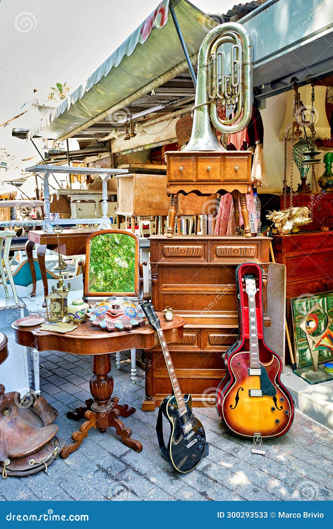 Athens Greece. the Flea Market at Monastiraki Editorial Stock Photo ...