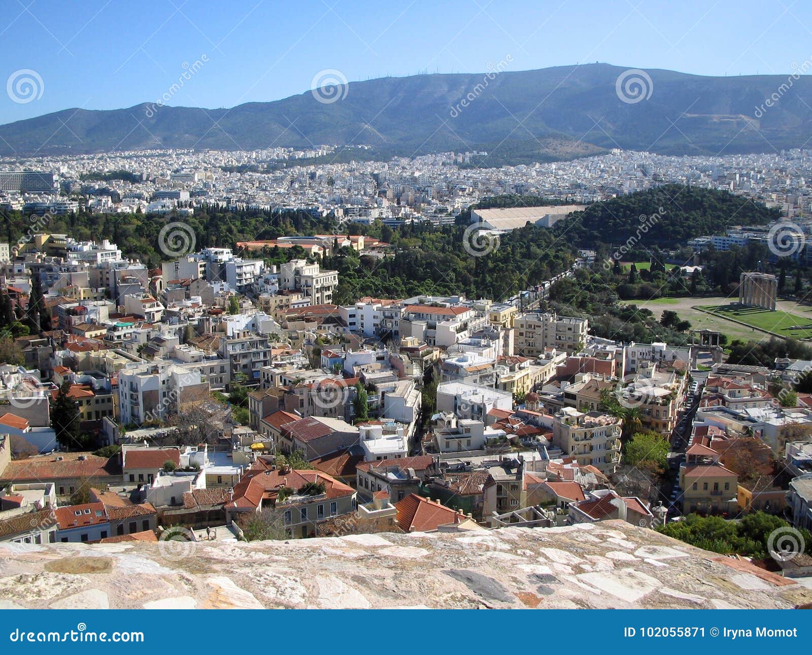 Athens in Greece stock image. Image of building, water - 102055871