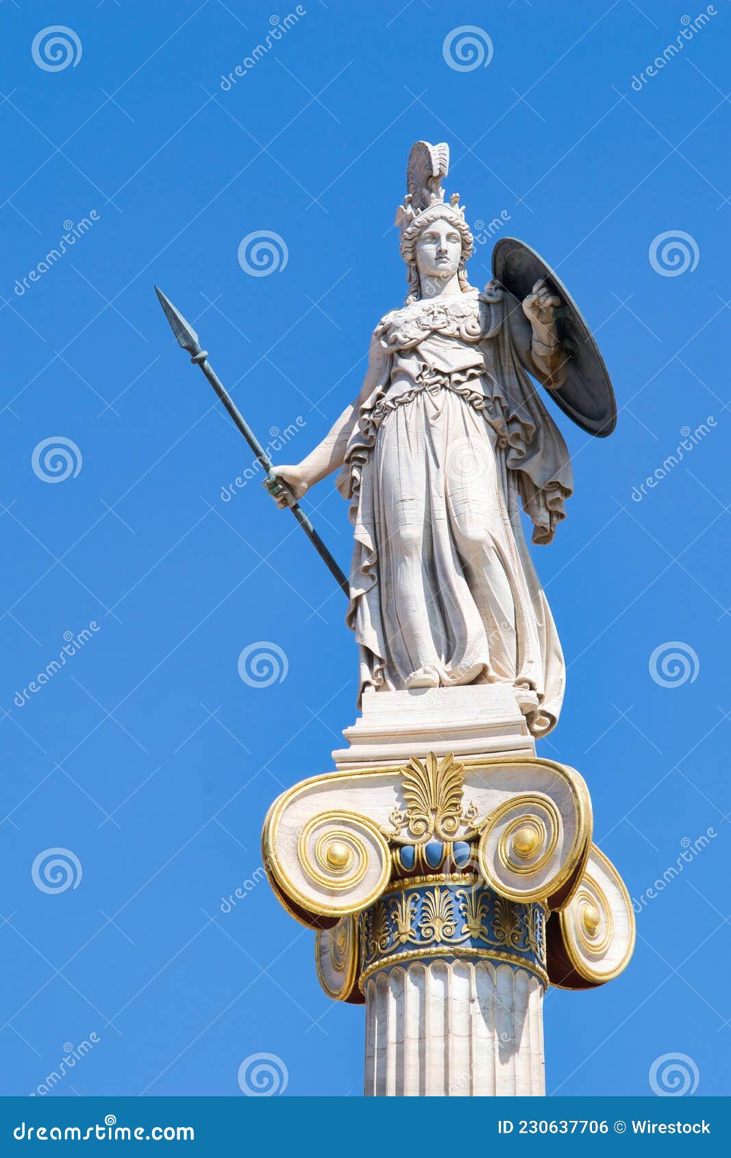 Goddess Athena, Statue in the Center of Athens. Editorial Photo - Image ... Goddess Athena, Statue in the Center of Athens. Editorial Photo - Image ...