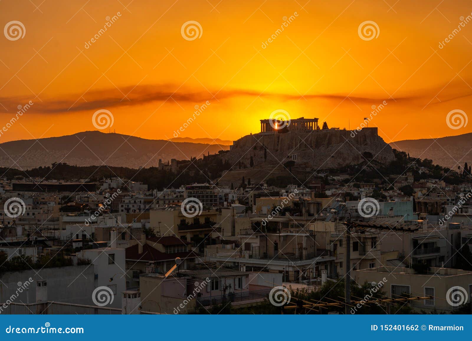 Athens Greece Skyline stock photo. Image of greece, landscape - 152401662