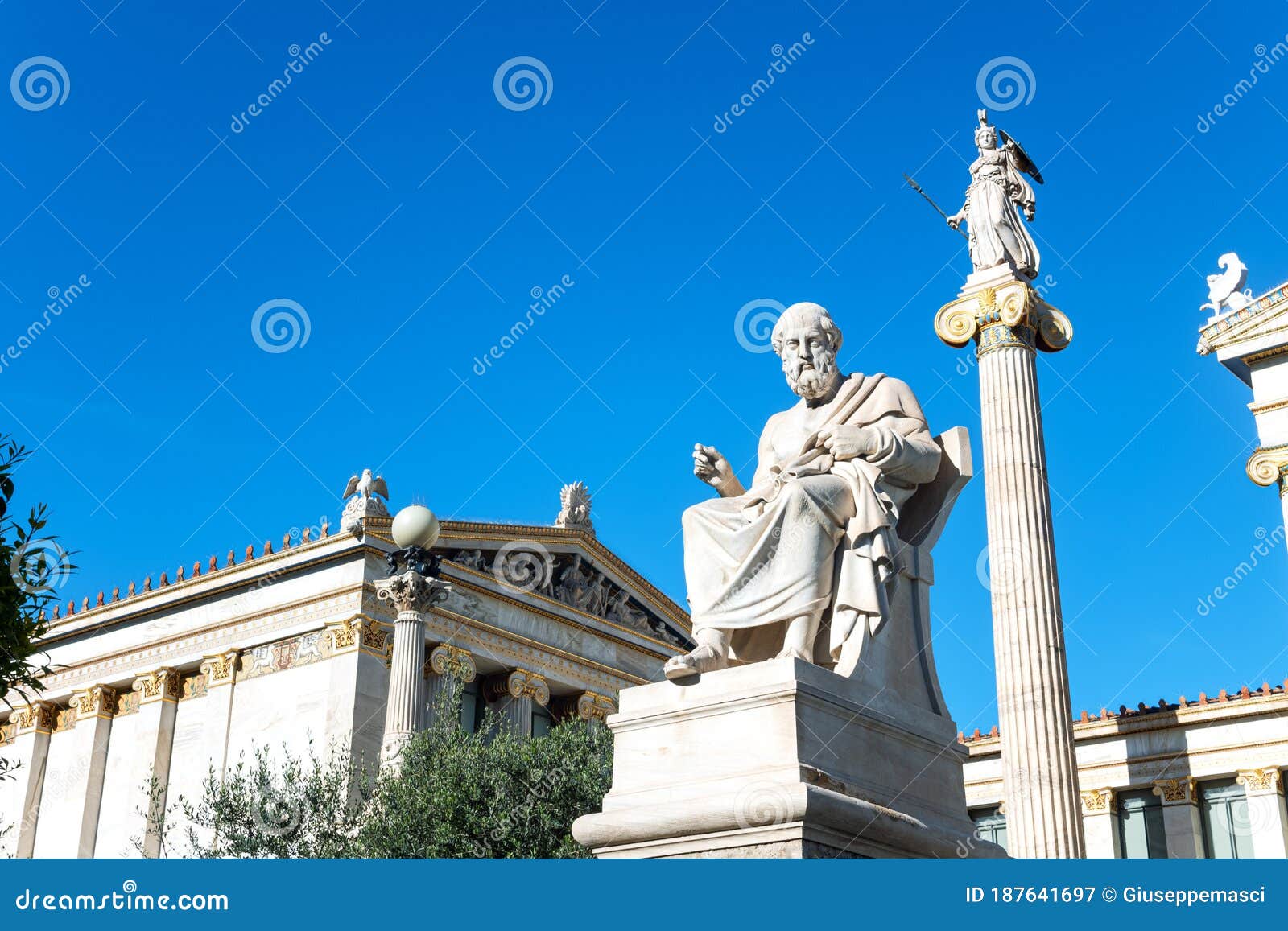 Athens and Its Historical Monuments Stock Image - Image of facade ...