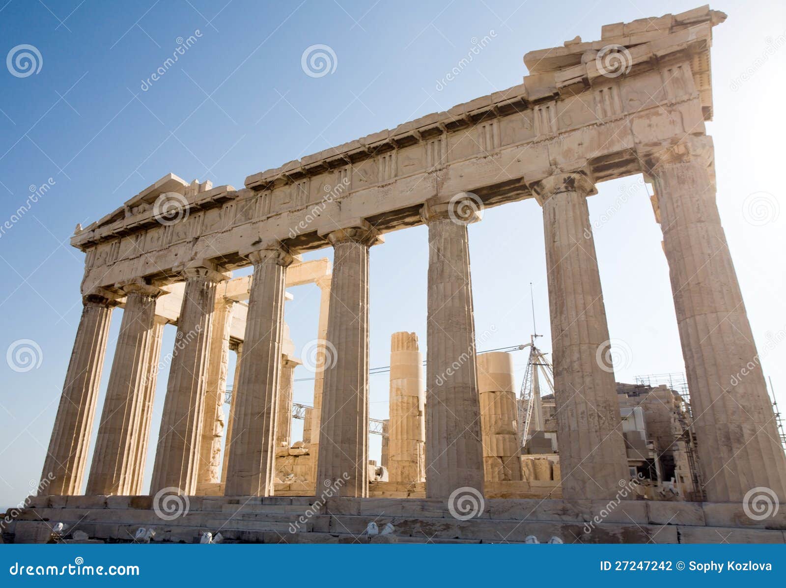 Athens Parthenon stock photo. Image of stone, chalkstone - 27247242