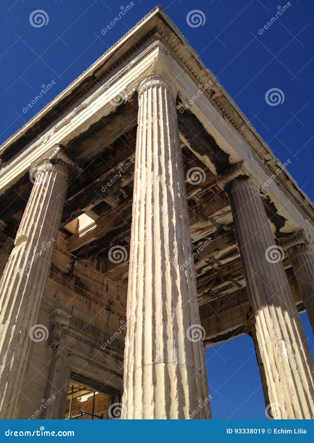 Athens, Parthenon,Propylaea. Stock Image - Image of ionic, colons: 93338019