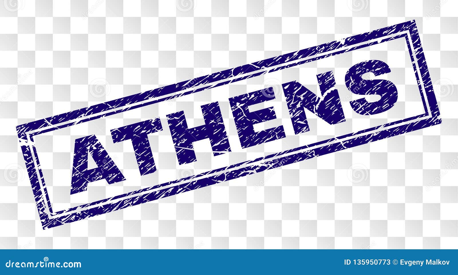 Grunge ATHENS Rectangle Stamp Stock Vector - Illustration of aged ...