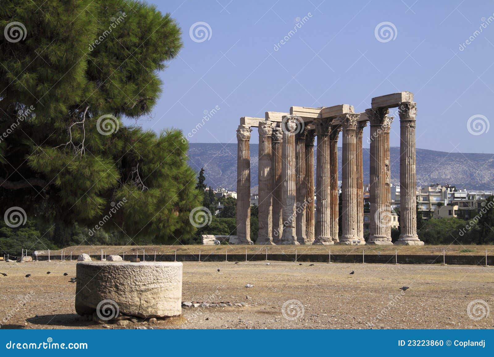 Athens Temple of Zeus stock photo. Image of athens, monument - 23223860
