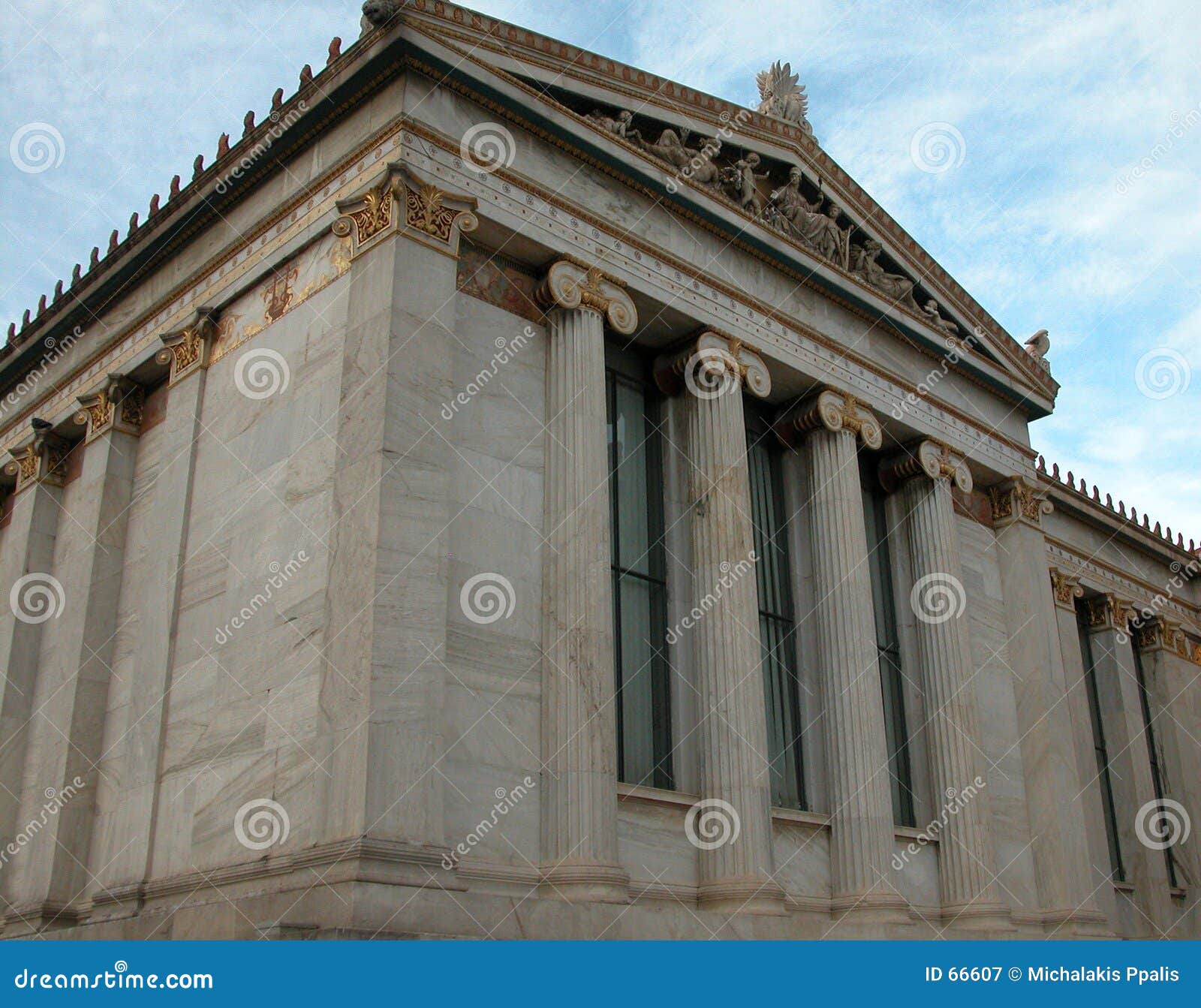 Athens University building stock image. Image of syntagma - 66607