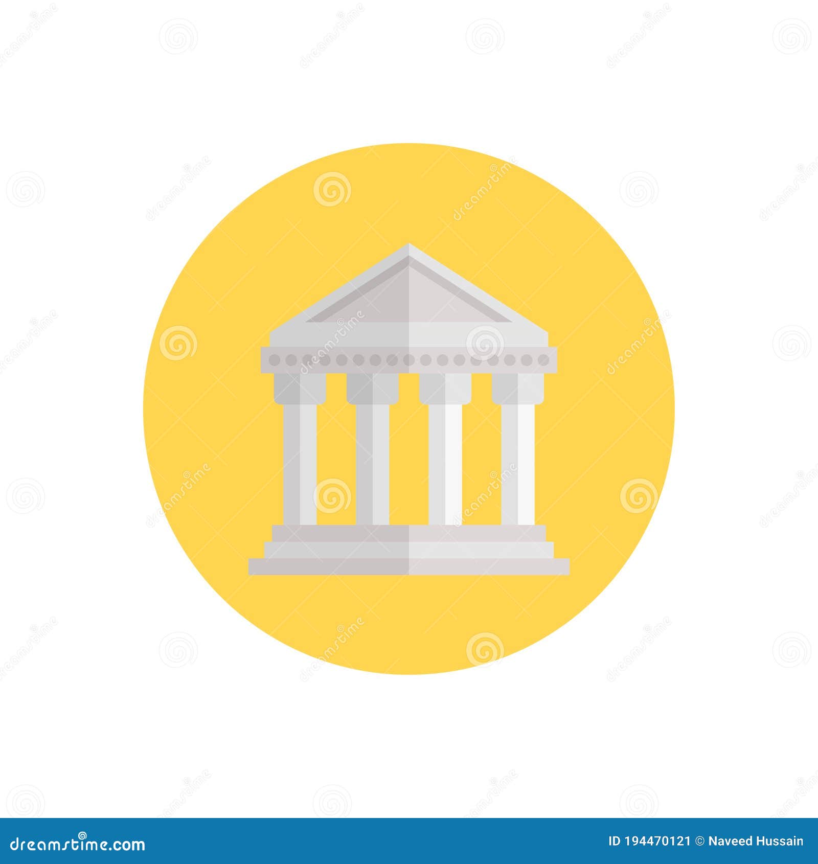 Athens Vector Flat Color Icon Stock Vector - Illustration of landmark ...