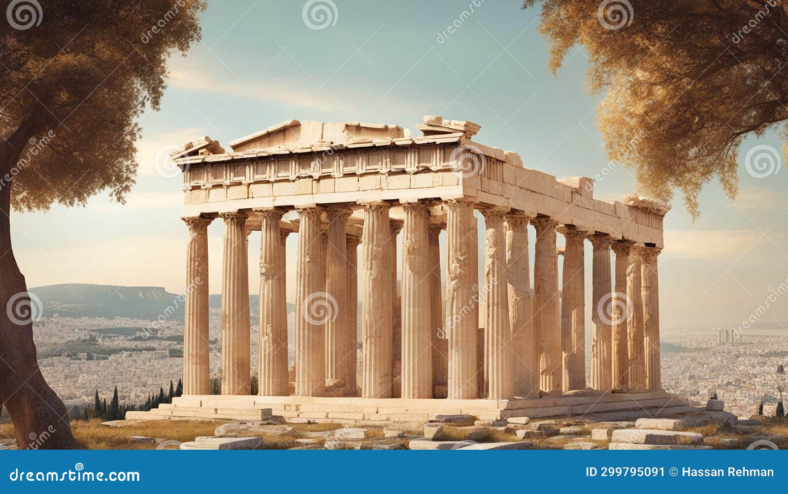 The Acropolis Greece Craft A Breathtaking 3D Isometric View Of The ...