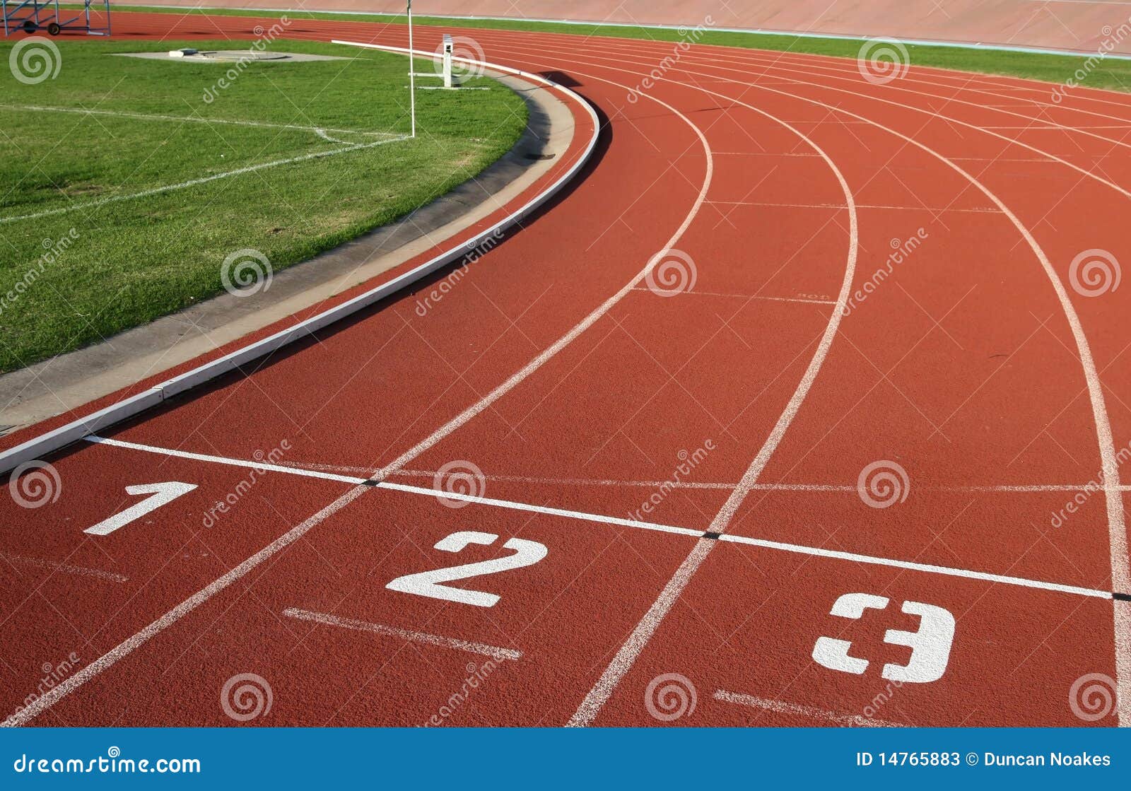 Athlectics Track Lane Numbers Stock Image - Image of track, sprint ...