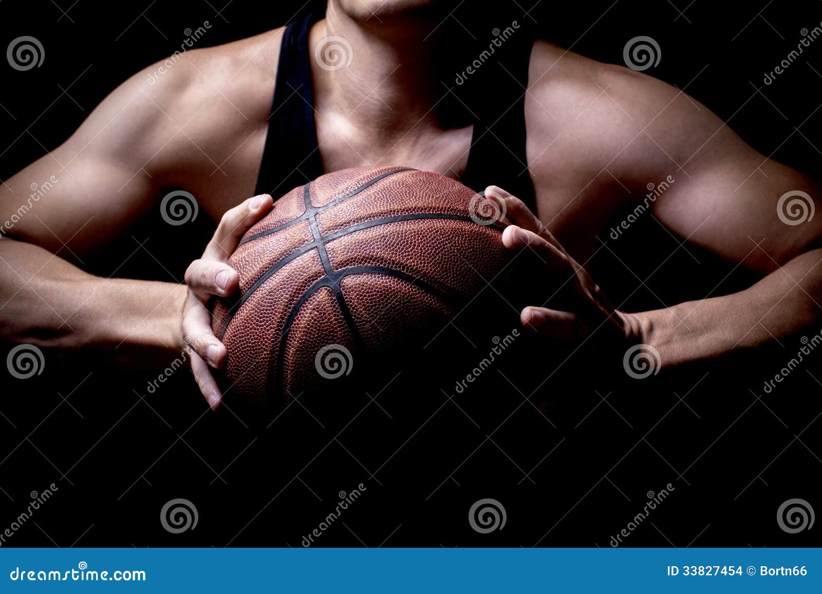 Athlete with a basketball stock photo. Image of male - 33827454