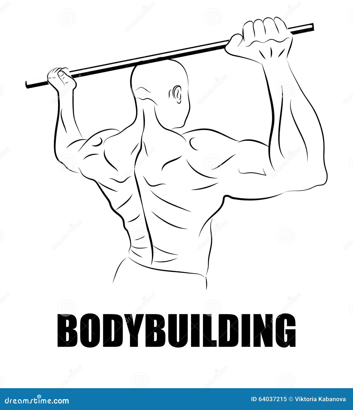 Athlete Bodybuilder, Muscular Strong Man With Beautiful Muscles, Figure ...