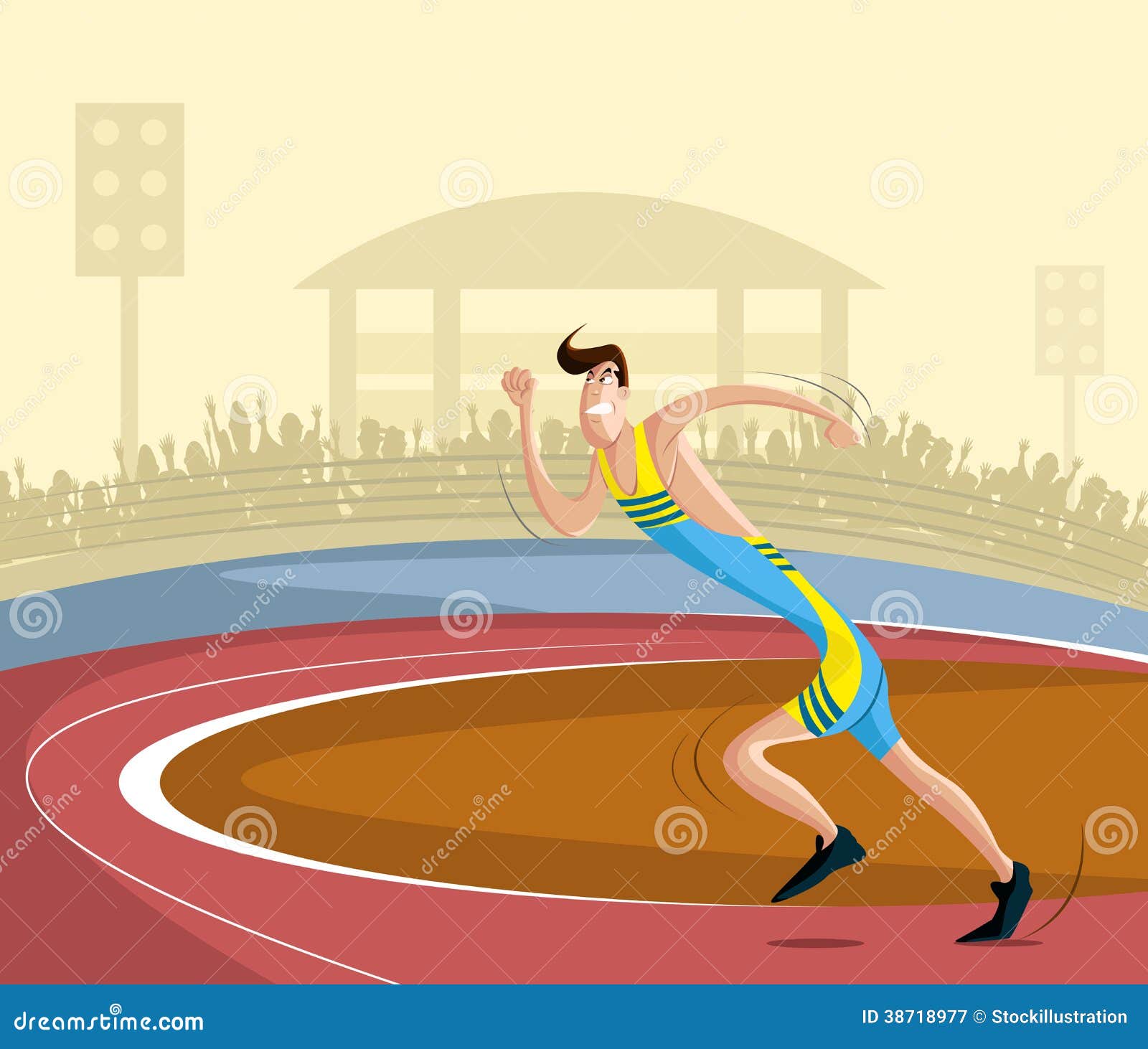 Athlete stock vector. Illustration of fitness, exercising - 38718977