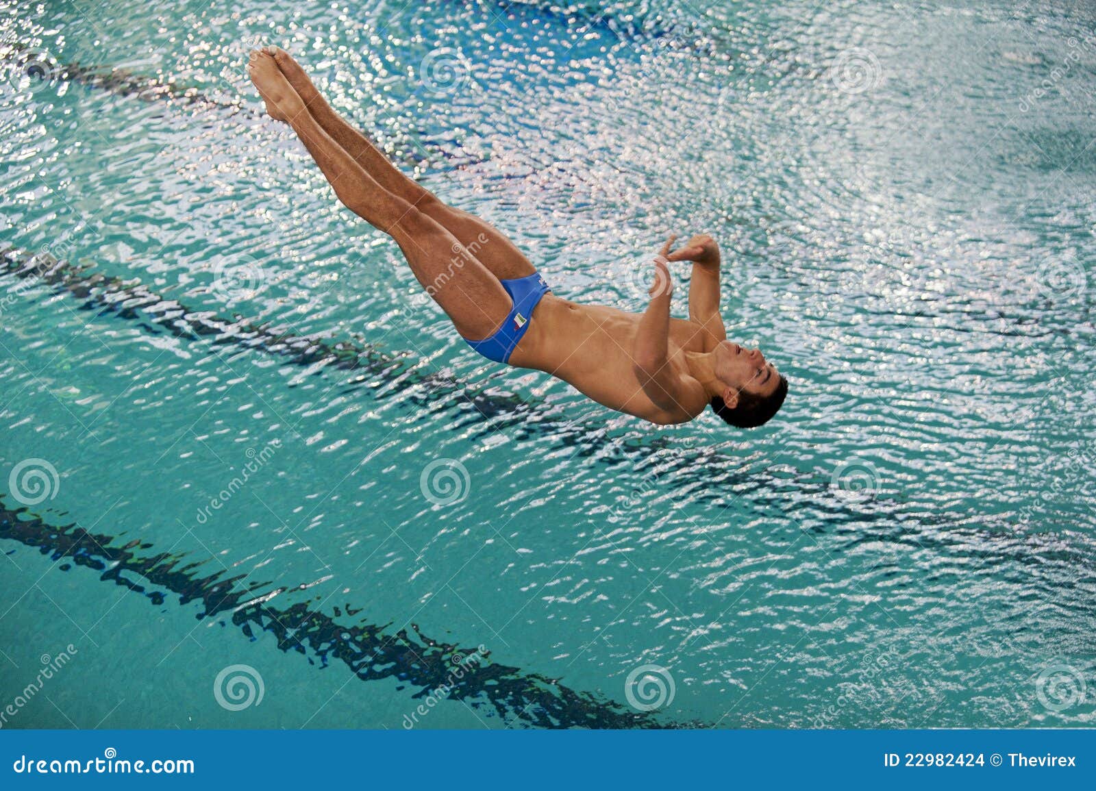 Athlete during Diving Championships Editorial Stock Image - Image of ...