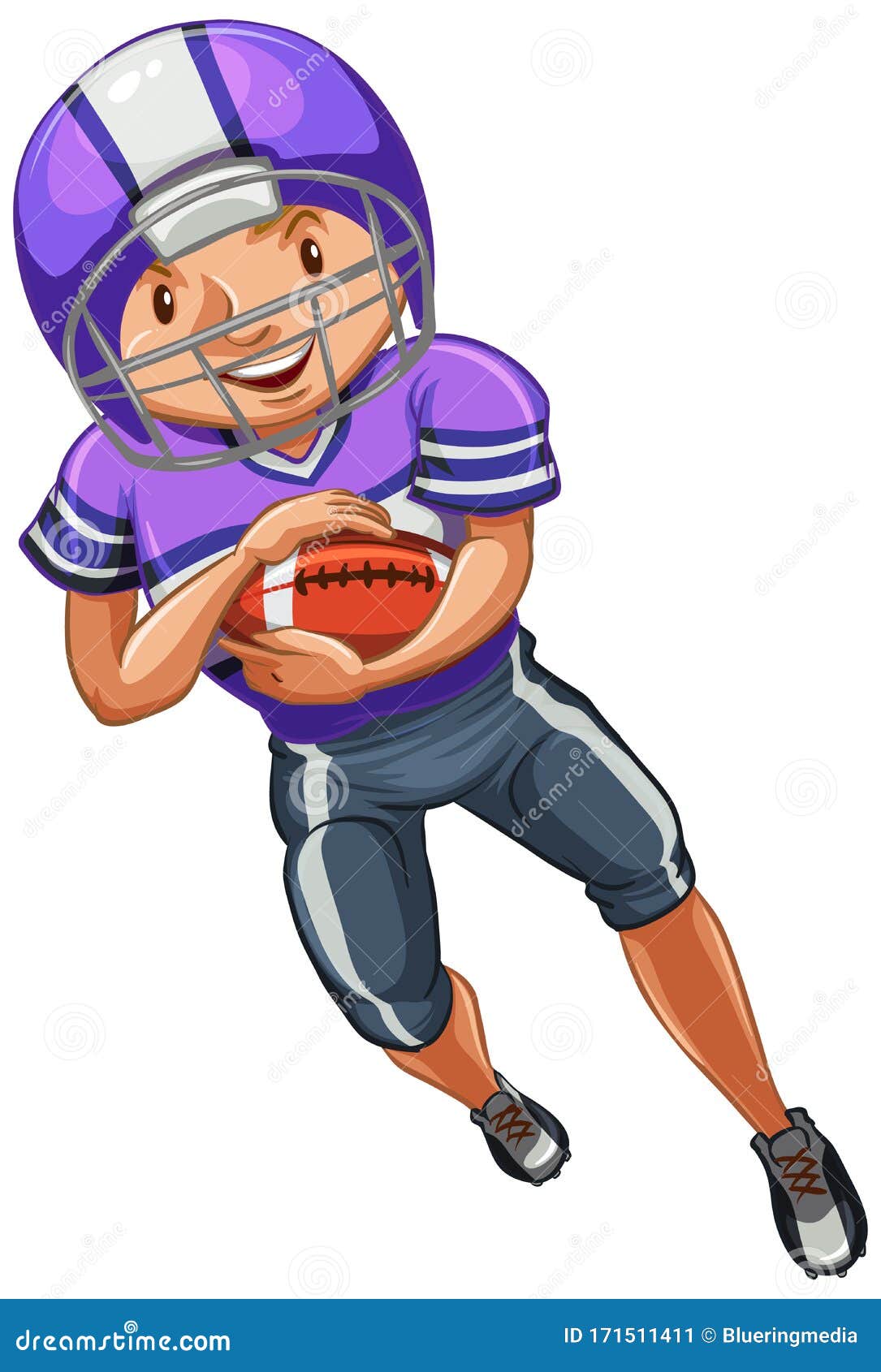 Athlete Doing Rugby on White Background Stock Vector - Illustration of ...