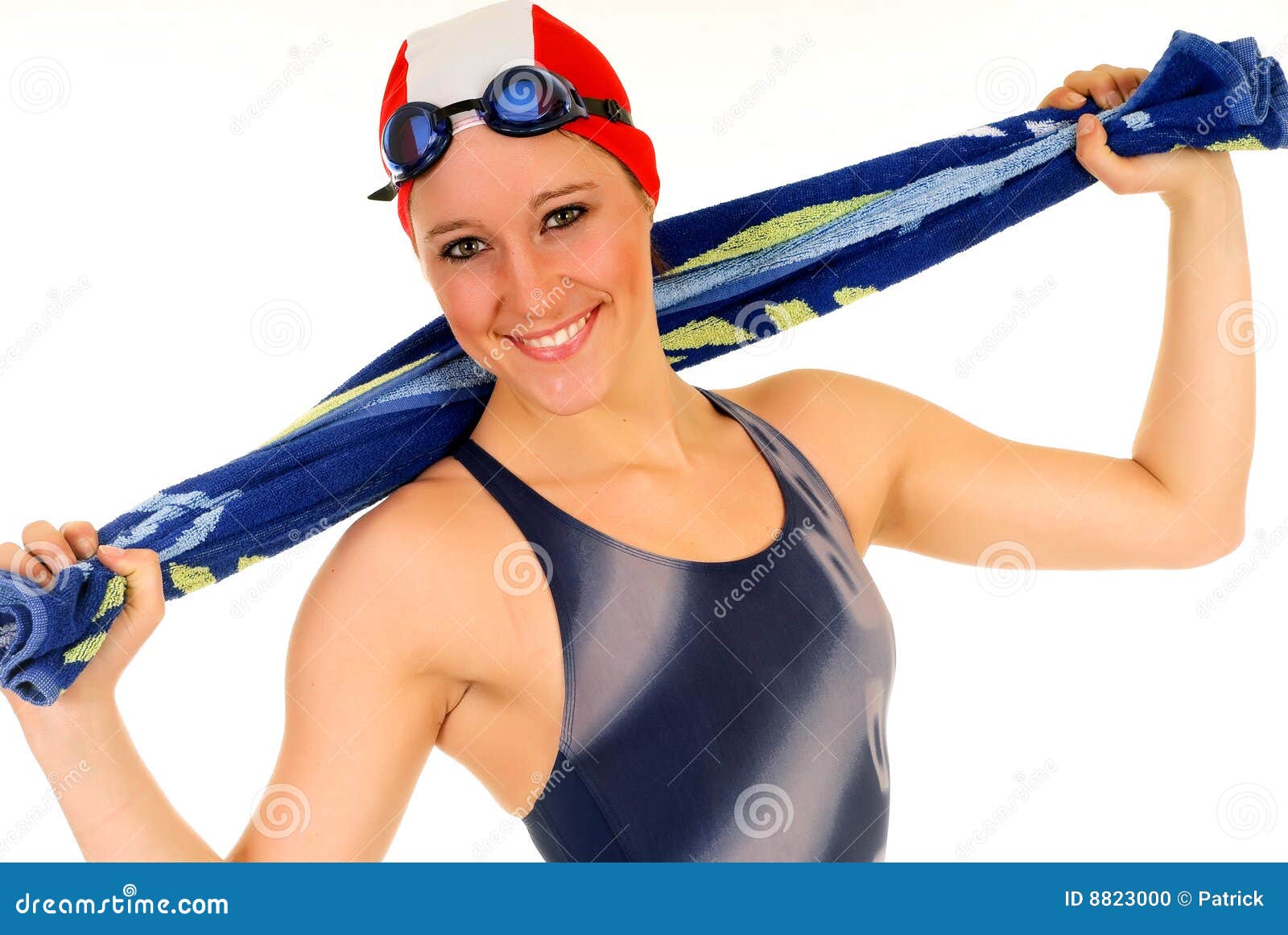 Athlete, female swimmer stock photo. Image of studio, woman - 8823000
