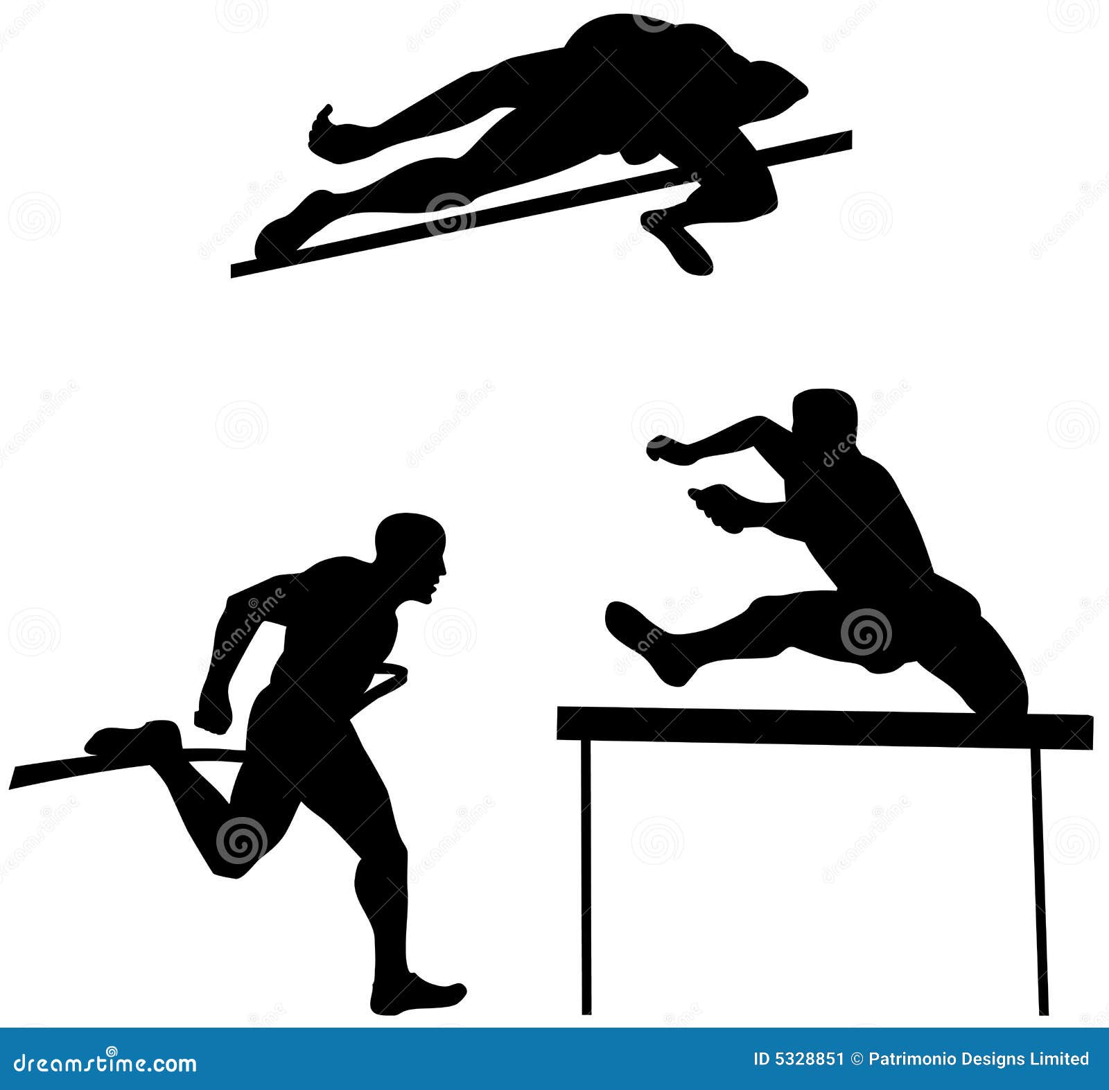 Athlete high jump stock vector. Illustration of sport - 5328851