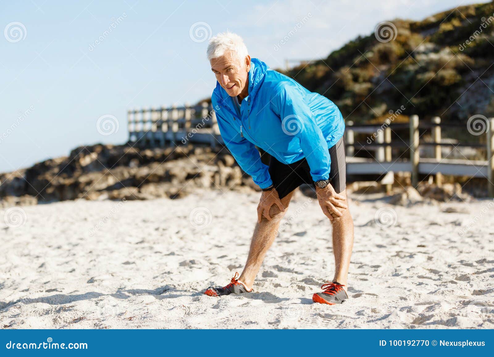 Athlete Man Tired after Long Running Stock Photo - Image of muscular ...