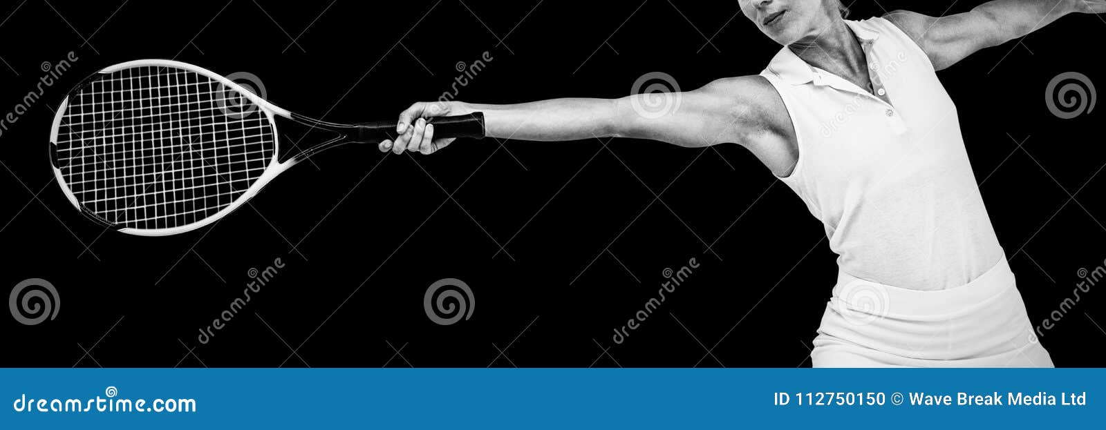 Athlete Playing Tennis with a Racket Stock Photo - Image of leisure ...