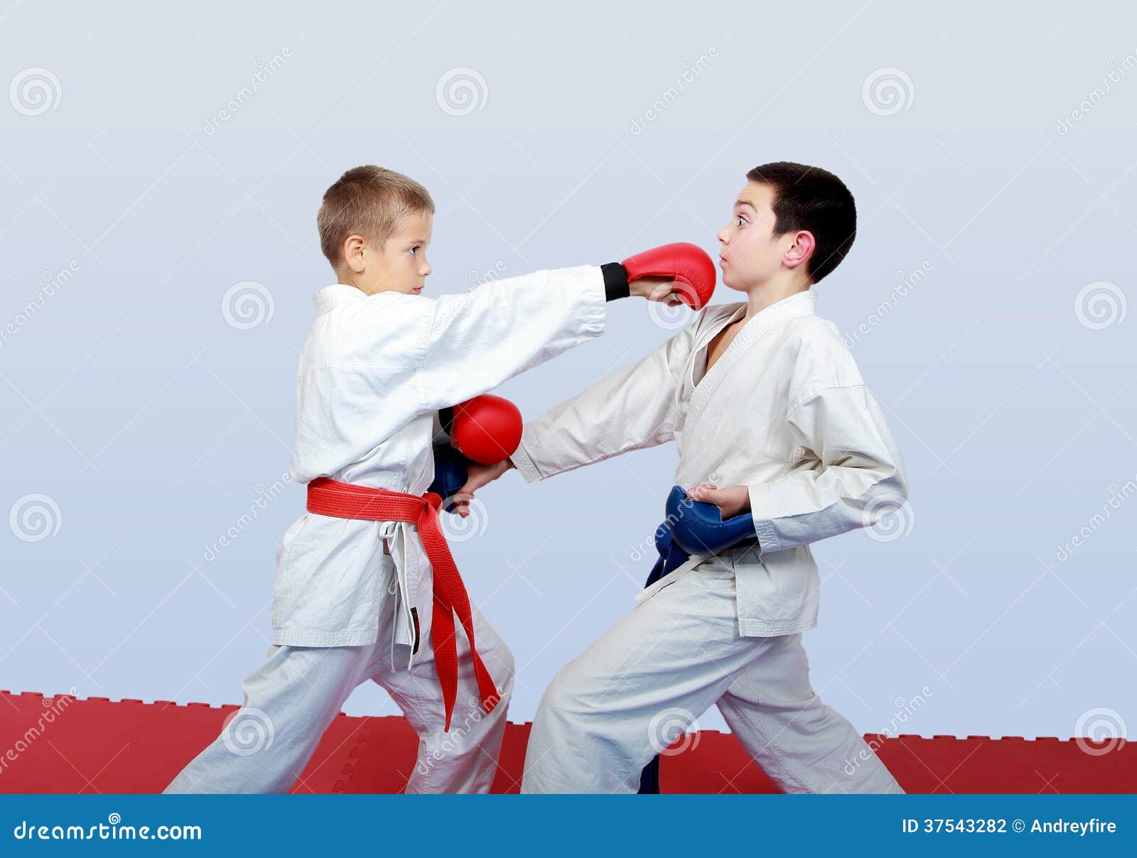 The Athlete with a Red Lining Beat Arm Athlete with Blue Lining Stock ...