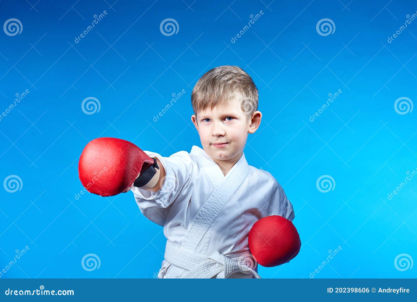 Athlete with Red Overlays on Hand Beats a Punch Stock Photo - Image of ...