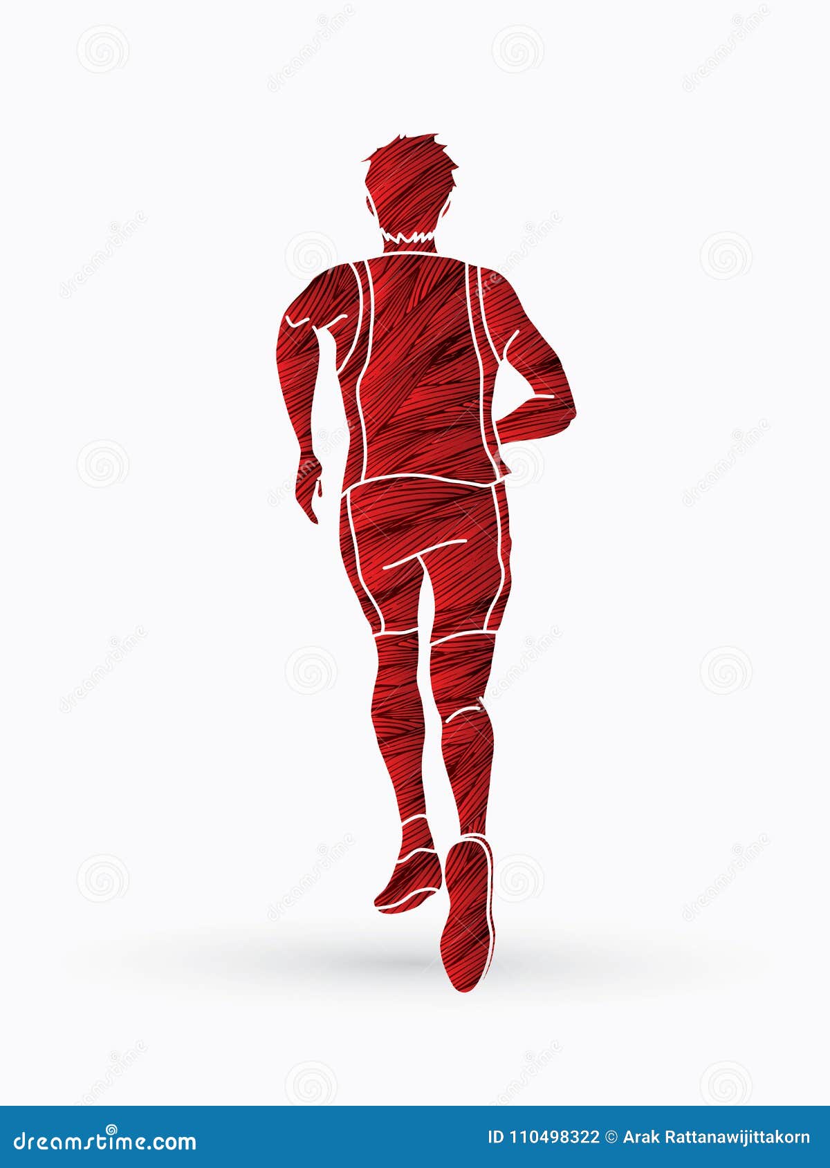 Athlete Runner, a Man Runner Graphic Vector. Stock Vector ...