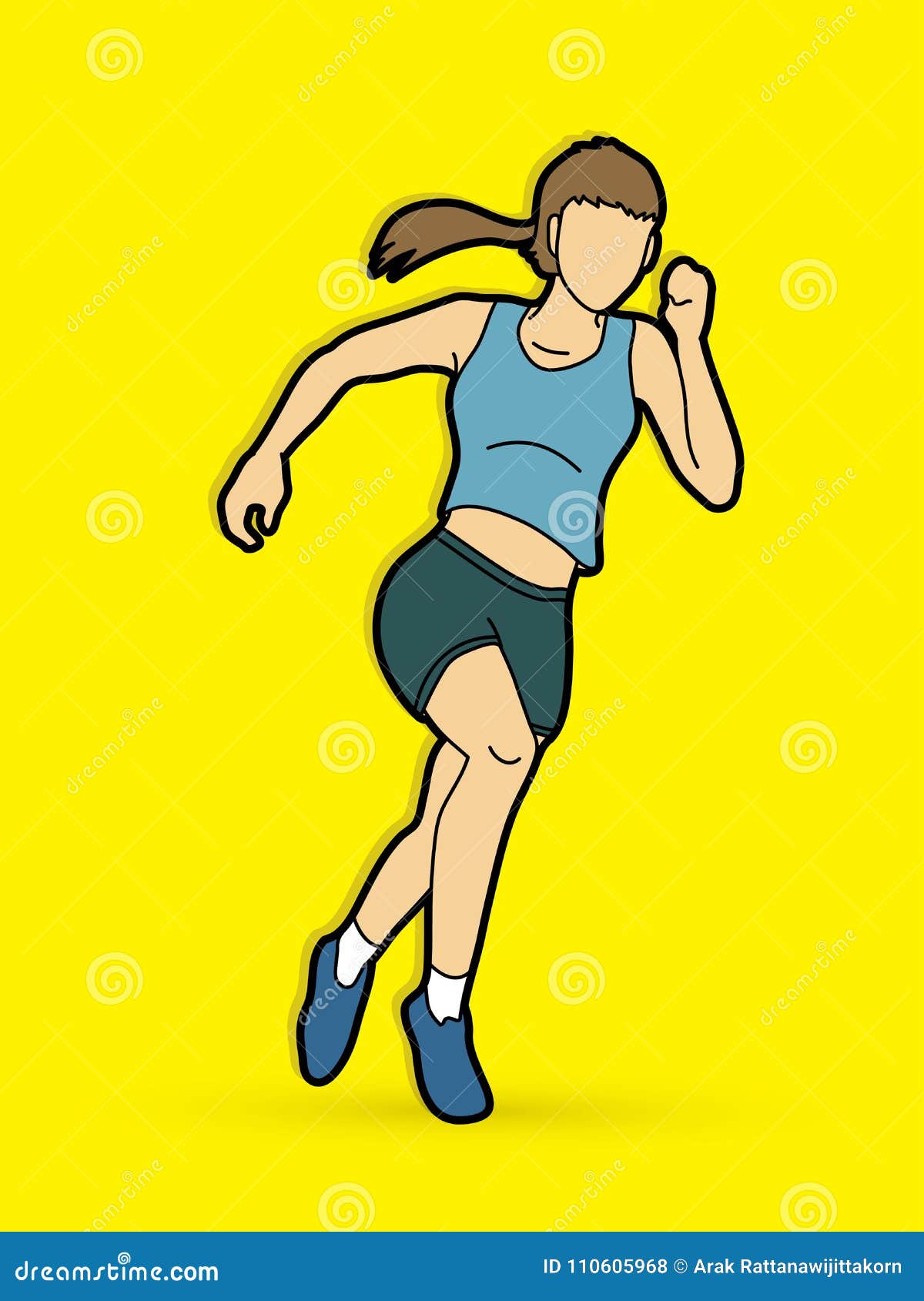 Athlete Runner, Runner, Start Running Graphic Vector Stock Vector ...