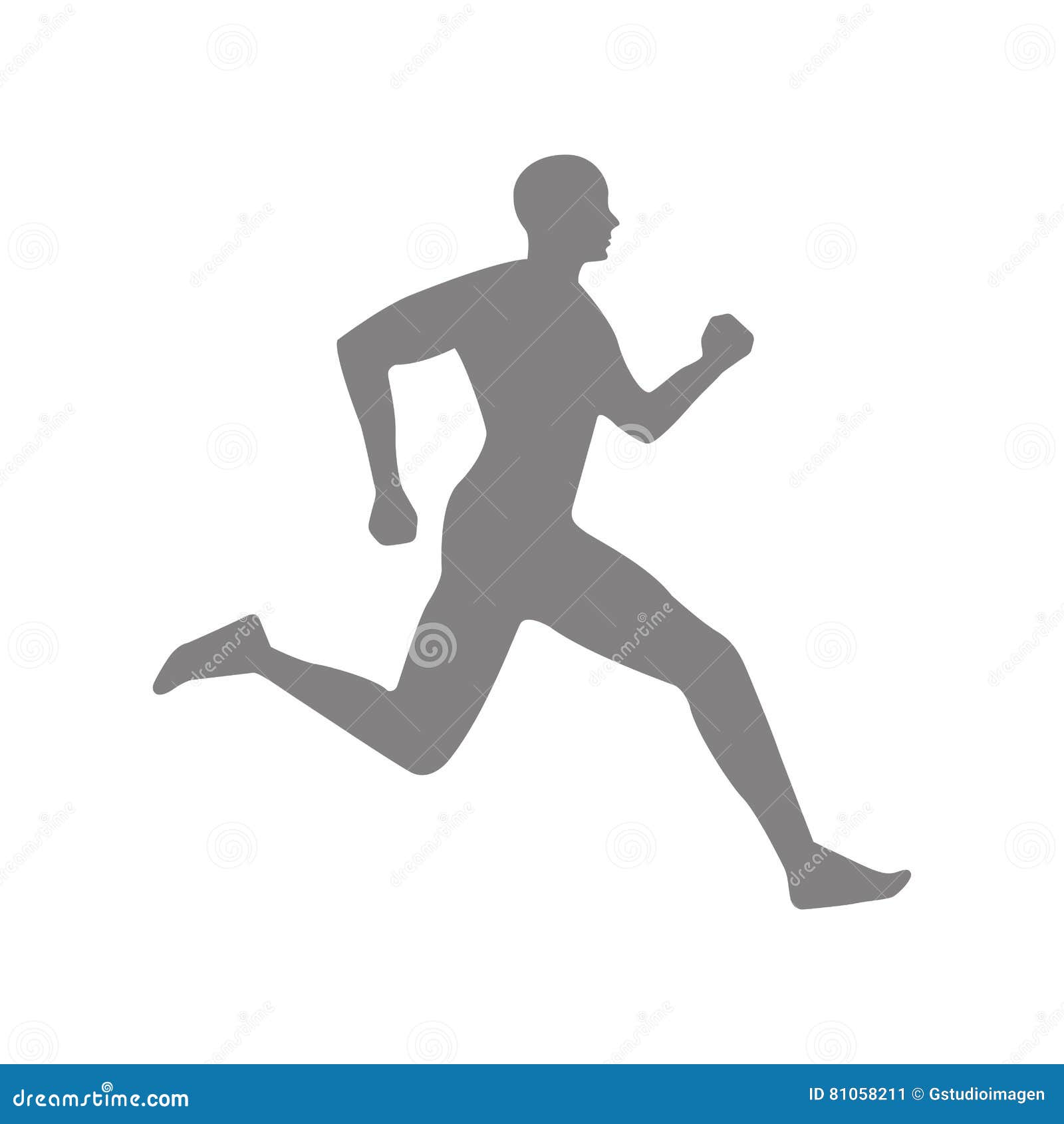 Athlete Running Character Icon Stock Vector - Illustration of athletics ...