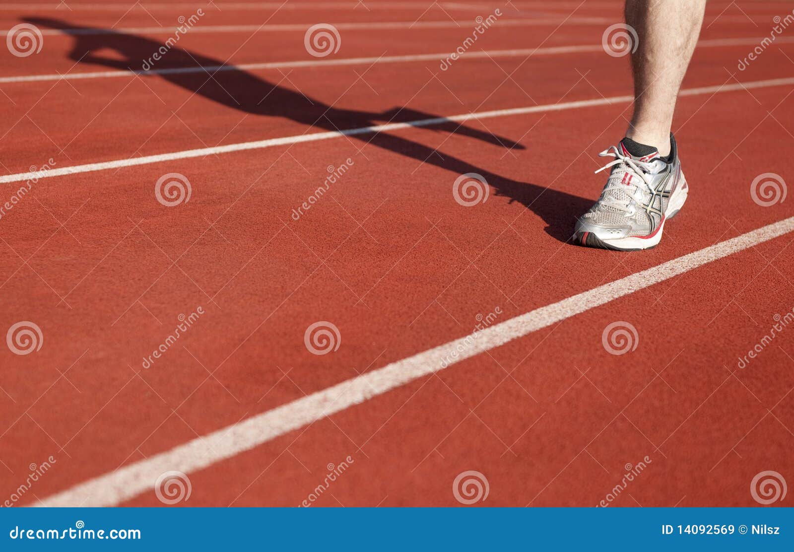Athlete Running on Sports Area Stock Image - Image of health, running ...