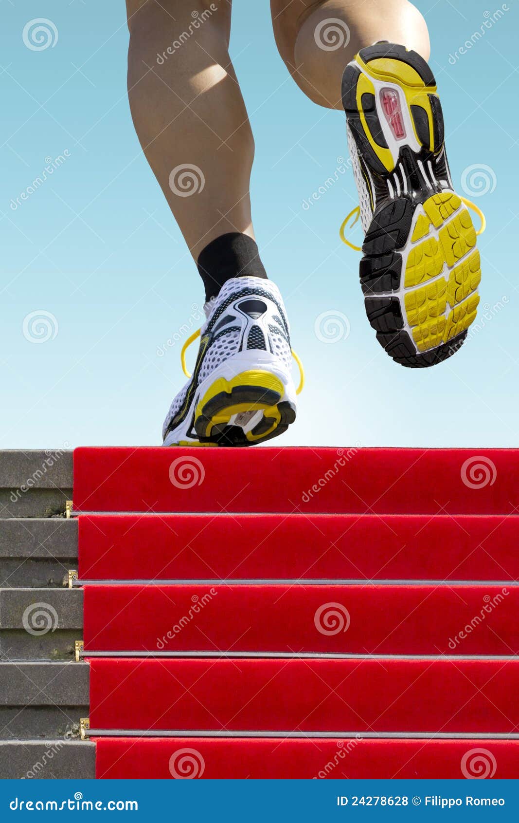 Athlete running stairs stock photo. Image of motion, runners - 24278628