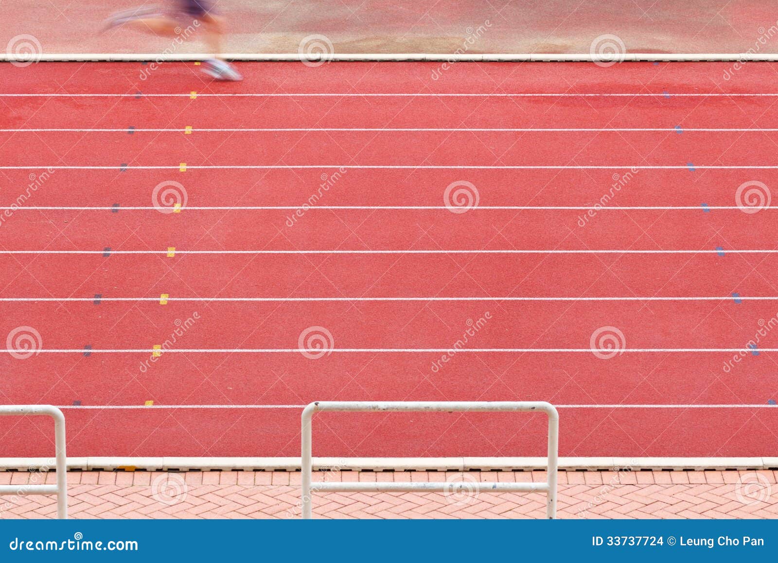 Athlete on running way stock photo. Image of field, track - 33737724