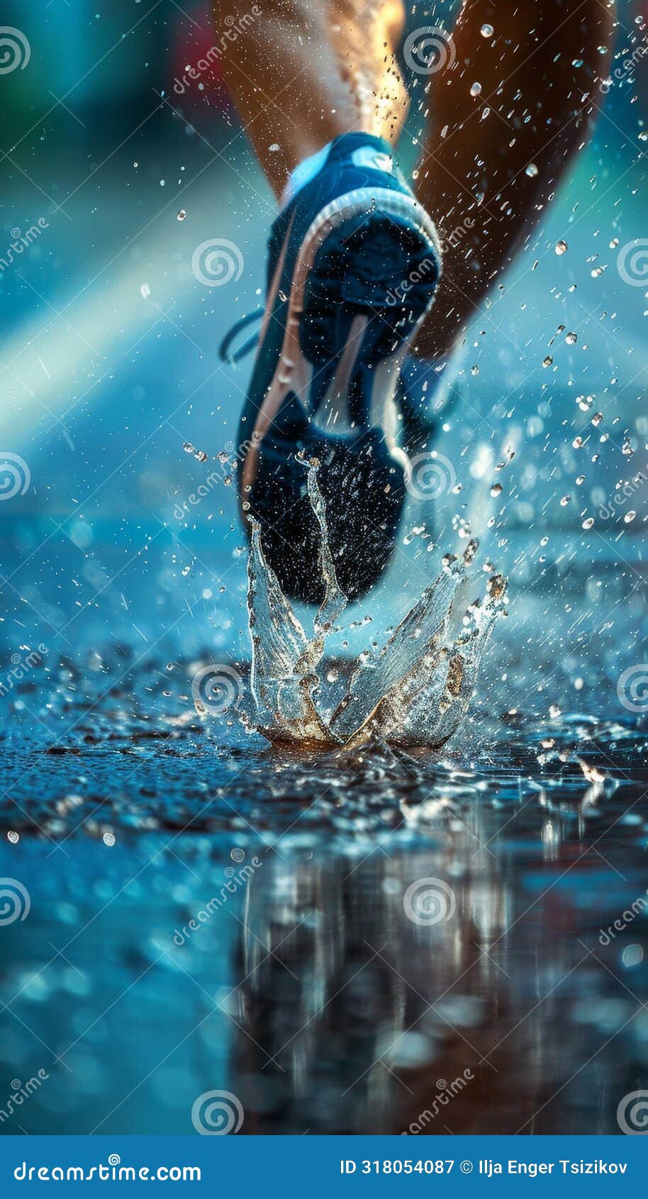 Athlete S Agile Footwork in Summer Olympics Dynamic Close Up Display of ...