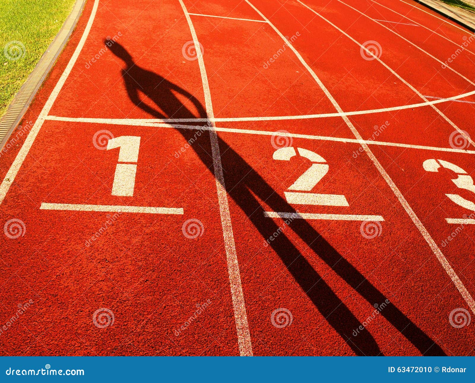 Athlete Shadow on Running Trail Stock Photo - Image of road, number ...