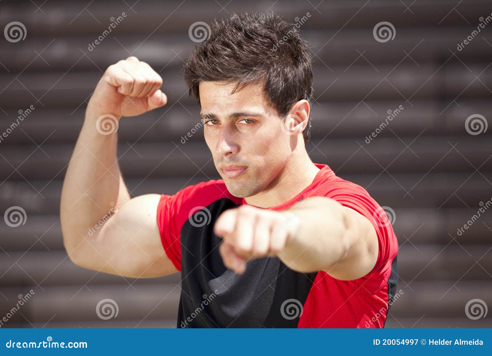 Athlete Showing His Muscles Stock Image - Image of strength, muscle ...