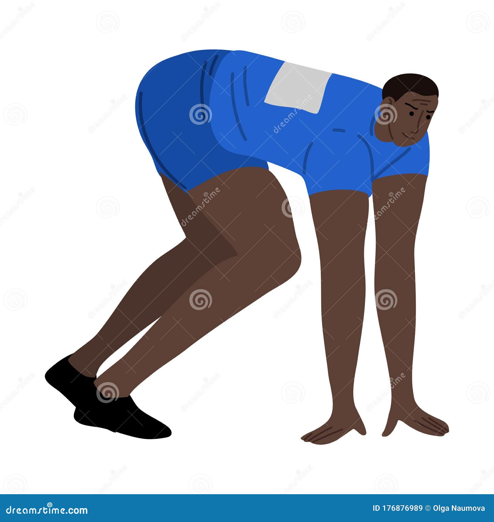 Runner Getting Ready To Start Race Stock Illustrations – 8 Runner ...