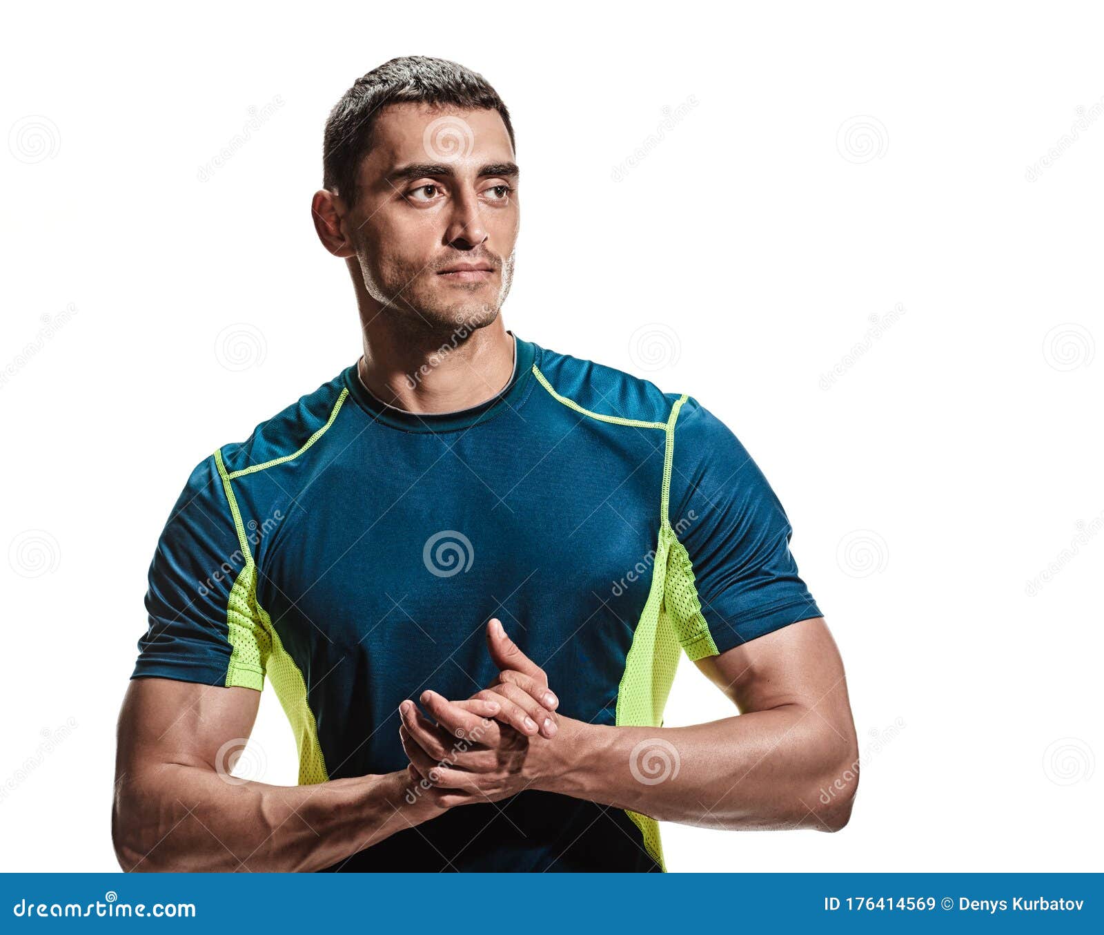 Athlete stretching hands stock image. Image of exercise - 176414569